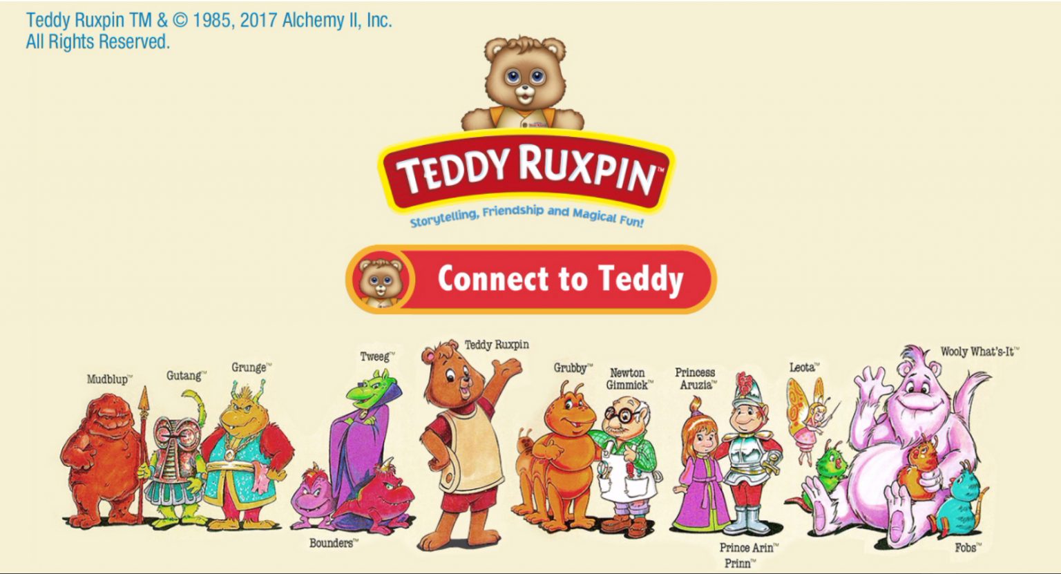 Teddy Ruxpin Friendship Cookies Recipe Card (Printable Bonus Gift ...